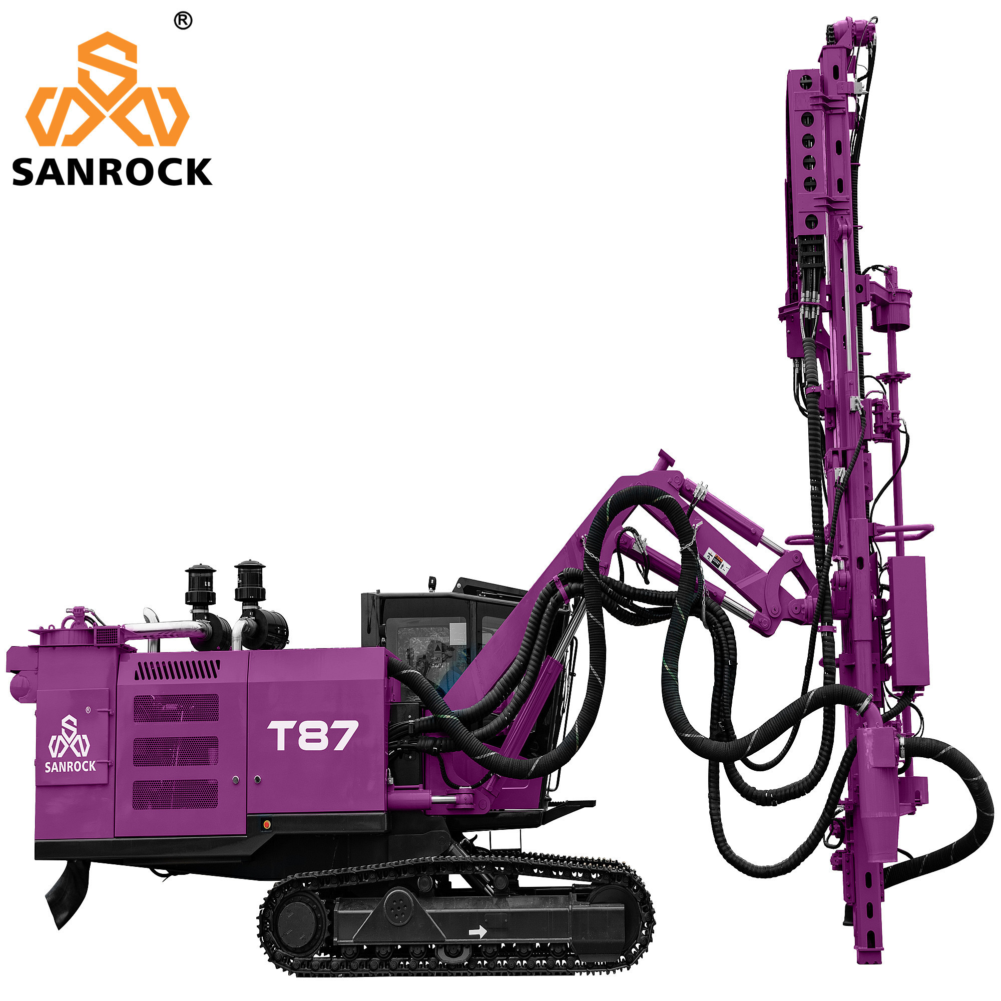 Crawler Top Hammer Drill Rig Hydraulic DTH Drilling Rig With Automatic ...